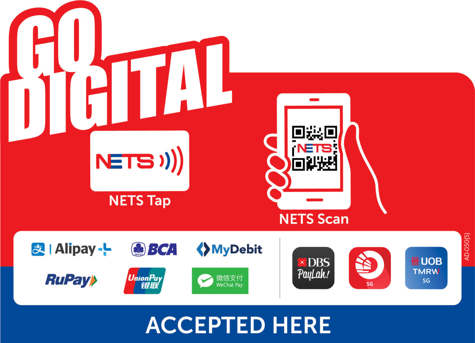 NETS Acceptance Decal – with Foreign Payment Schemes – NETS