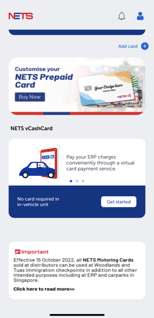 vCashCard – NETS